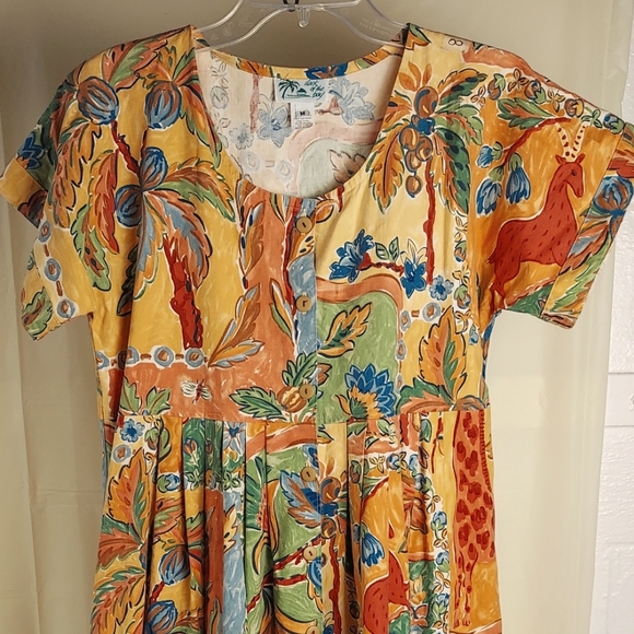 Dock of the Bay | Dresses | Vintage Wearable Art Midi Dress Women Size ...